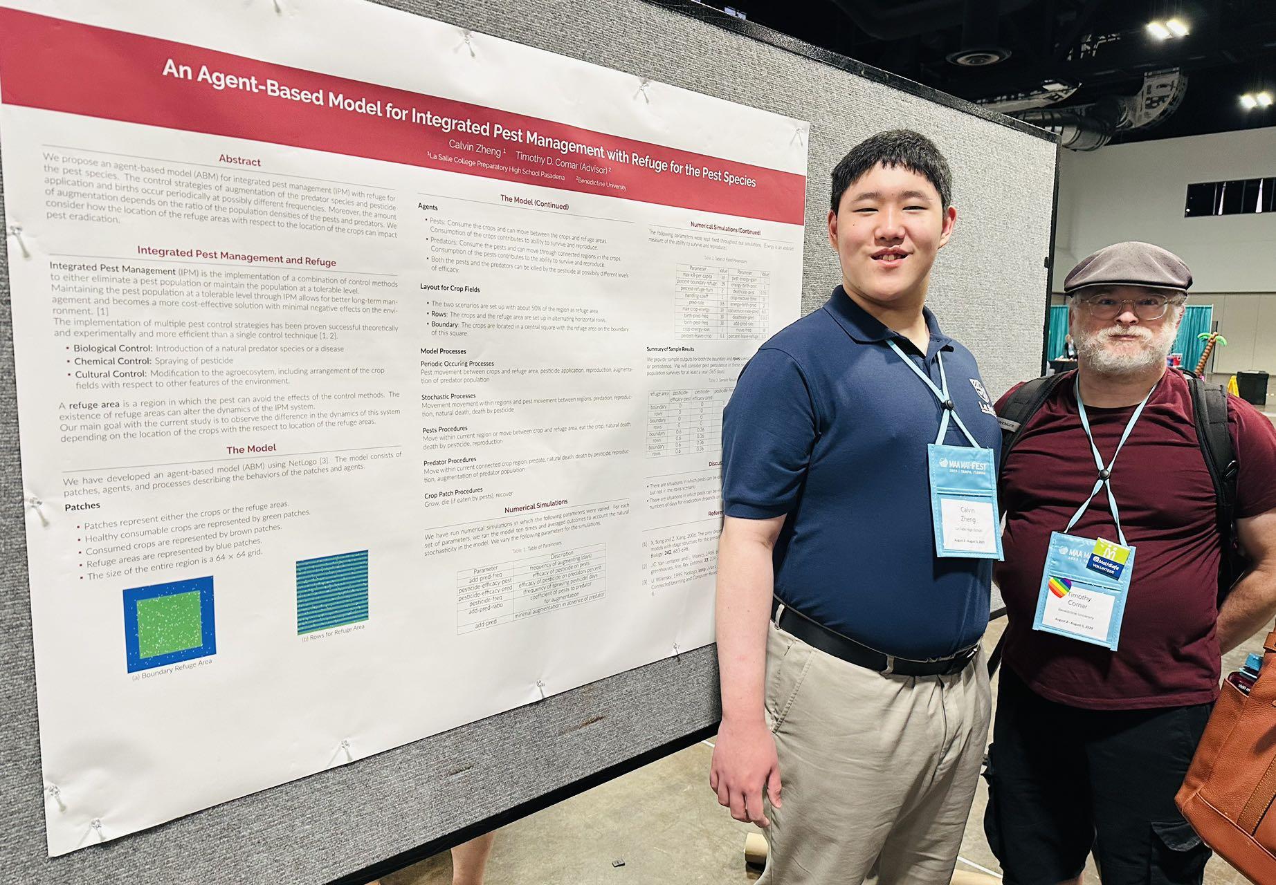 Calvin Zheng '24 attends the 2023 Mathematics Association of America ...