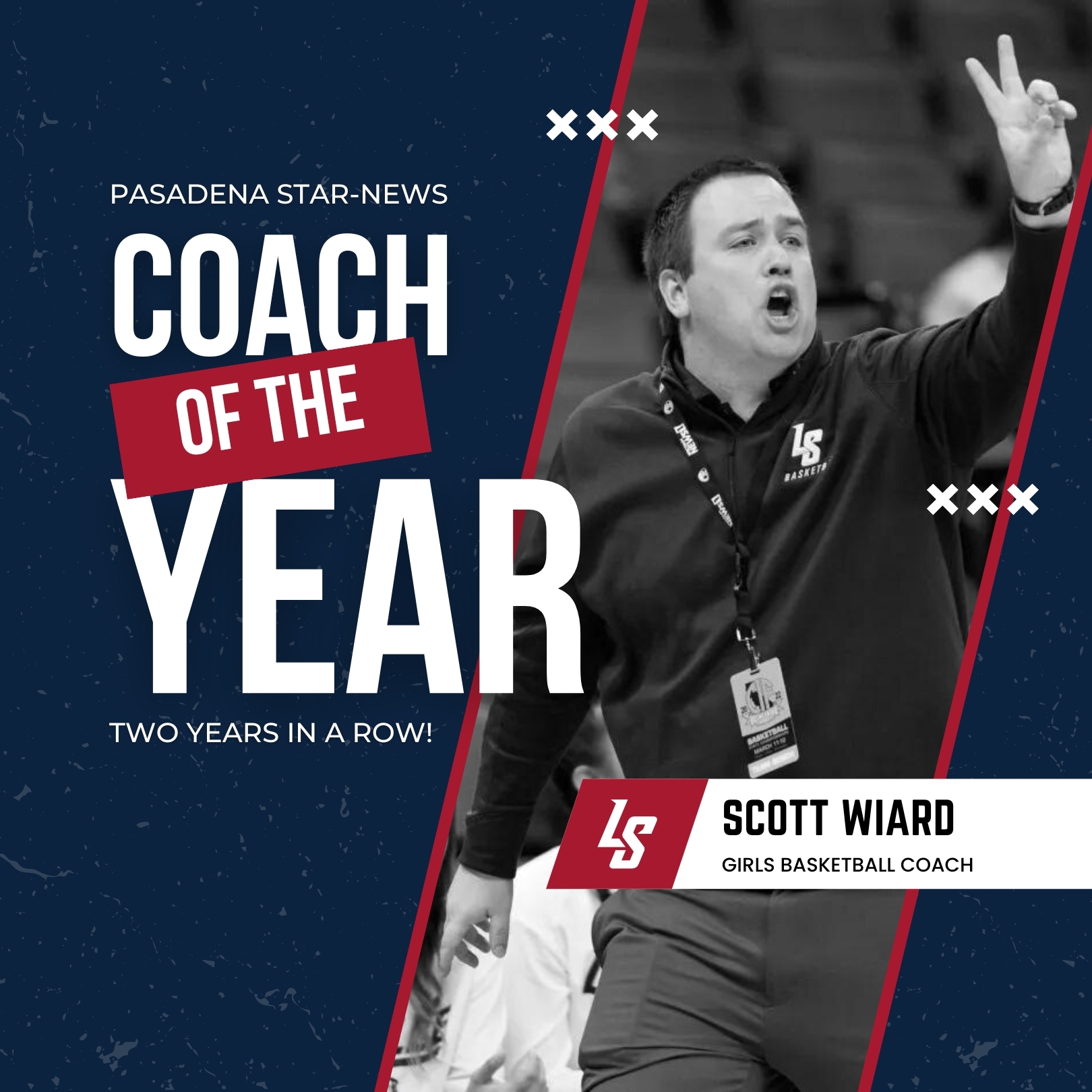 Pasadena Star-News Announces Scott Wiard as the All-Area Coach of the ...